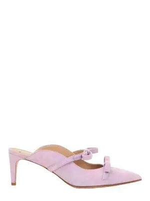 Red Valentino Bow-detail Mules - Purple