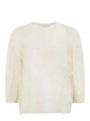 Valentino Garavani Floral Top - Neutrals