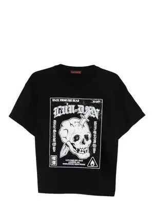 LỰU ĐẠN Skull-print T-shirt - Black