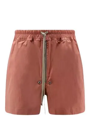 Rick Owens Drawstring Zip Shorts - Brown