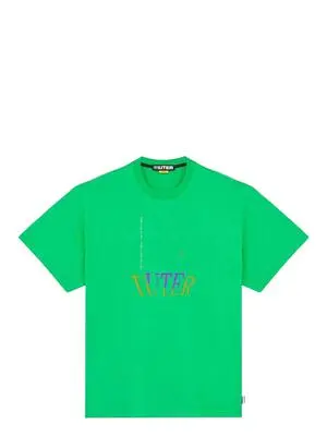 IUTER Hand Graphic-detail Cotton T-shirt - Green