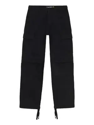 IUTER Cotton Cargo Trousers - Black