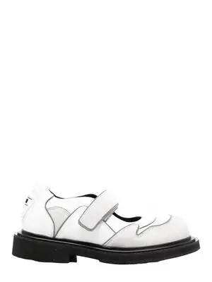 Moschino Leather Ballet Flats - White