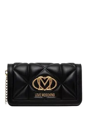 Moschino Mini Quilted Chain-strap Crossbody Bag - Black