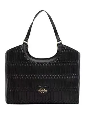 Moschino Quilted Tote Bag - Black