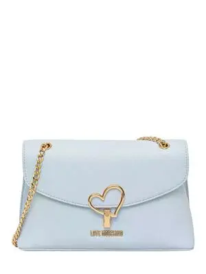 Moschino Heart-motif Chain Crossbody Bag - Blue