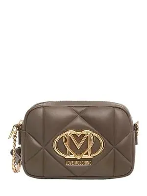 Moschino Quilted Cross Body Bag - Brown