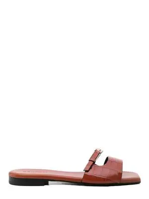 DONNARÌ Buckle-strap Sandals - Brown