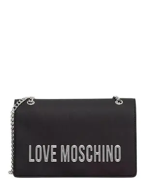 Moschino Logo Cross Body Bag - Black