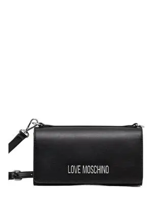 Moschino Logo-plaque Cross Body Bag - Black