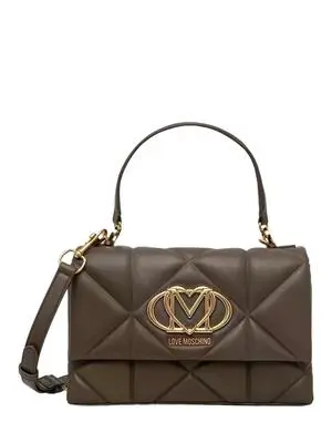 Moschino Quilted Top-handle Tote Bag - Brown