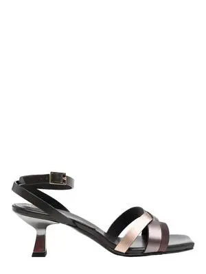 DONNARÌ Strappy Leather Sandals - Brown