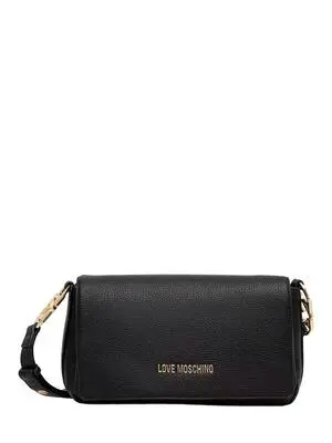 Moschino Logo-plaque Crossbody Bag - Black