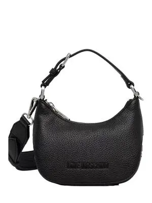 Moschino Mini Handheld Bag With Detachable Shoulder Strap - Black