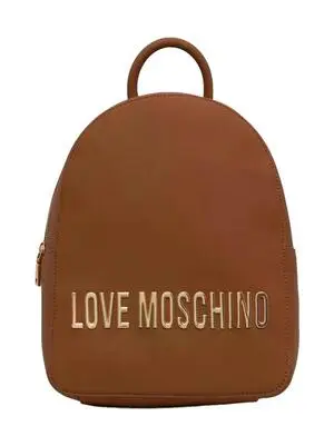 Moschino Logo-plaque Backpack - Brown