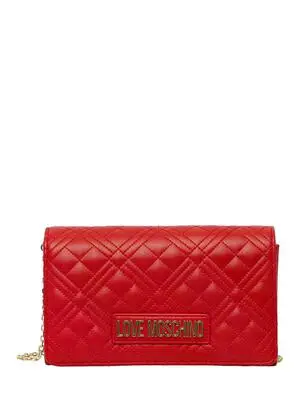 Moschino Quilted Cross Body Bag - Red