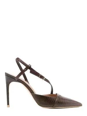 MALONE SOULIERS Point-toe Strappy Pumps - Brown