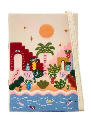 OLYMPIA LE-TAN Embroidered Clutch - Neutrals