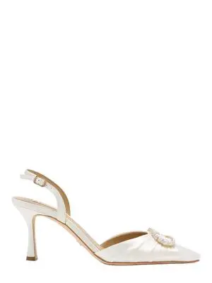 Badgley Mischka Octaviah Pearl-embellished Pumps - White