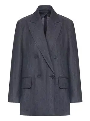 Max Mara Double-breasted Blazer - Grey