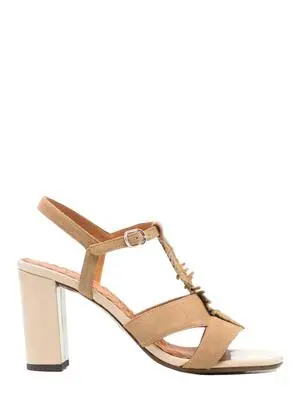 Chie Mihara Fringed Strap Sandals - Neutrals