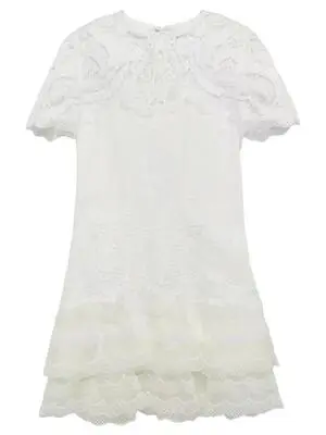 Simkhai Paislee Lace-detail Mini Dress - White