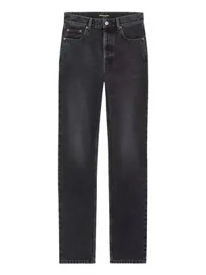 Saint Laurent Straight-Leg Jeans Grey