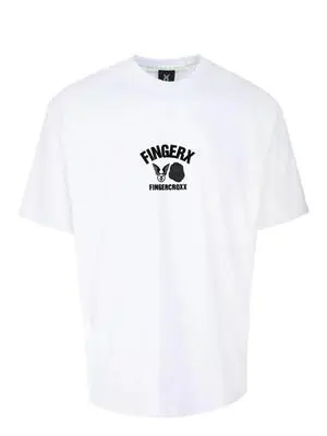 FINGERCROXX Short-sleeve Graphic T-shirt - White