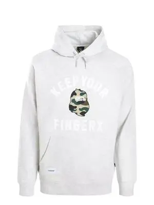FINGERCROXX Logo-print Hoodie - Grey