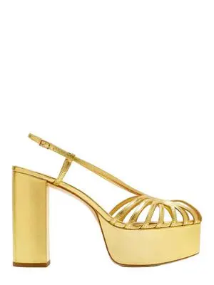 LOEFFLER RANDALL Platform Sandals - Gold