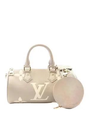 LOUIS VUITTON 2021 Papillon Bb Monogram Empreinte Tote Bag - Neutrals
