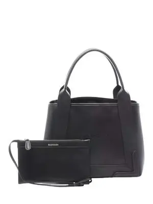 Balenciaga 2010s Cabas Logo Tote Bag - Black