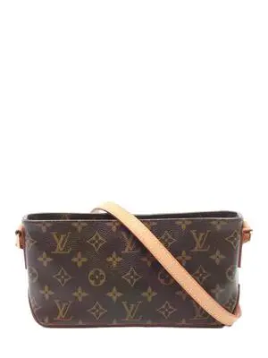 LOUIS VUITTON 2006 Trotteur Monogram Shoulder Bag - Brown