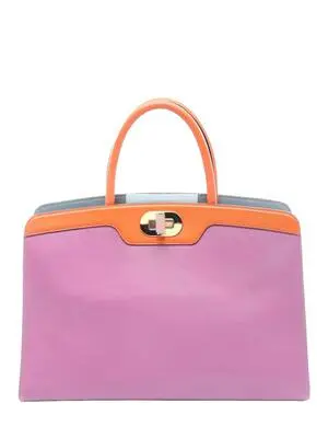 BVLGARI 2000s Icona 10 Leather Handbag - Pink