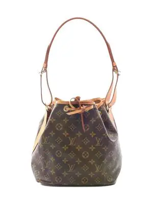 LOUIS VUITTON 2001 Petit Noé Monogram Shoulder Bag - Brown