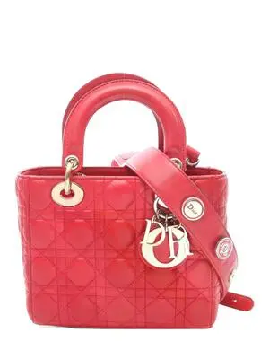 Dior 2010s Lady Cannage Mini Bag - Red