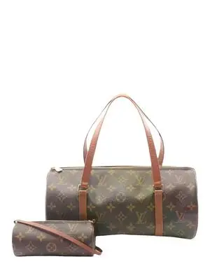 LOUIS VUITTON 1998 Papillon 30 Monogram Handbag - Brown