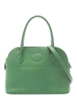Hermès 2010 Bolide 27 Grained Leather Tote Bag - Green