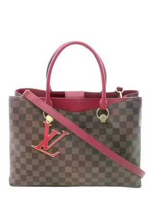 LOUIS VUITTON 2018 Louis Vuitton Riverside Damier-Ébène Tote Bag