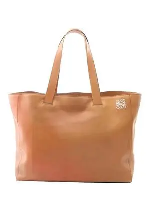Loewe Large Leather Tote Bag - Brown