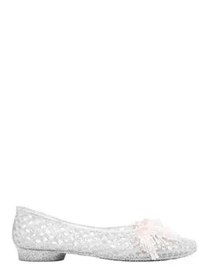 HEAVENLY JELLY Tassel Ballet Flats - Silver