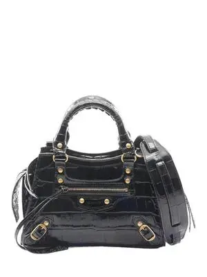 Balenciaga 2010s Mini Neo Class City Tote Bag - Black