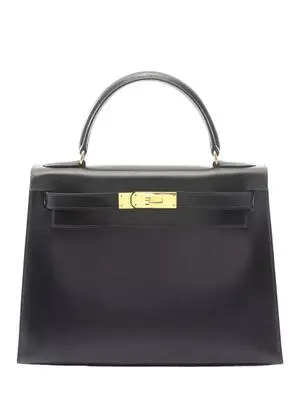 Hermès 1995 28 Kelly Sellier Handbag - Black