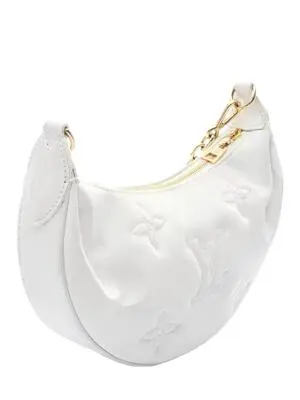 LOUIS VUITTON 1910s Over The Moon Bubblegram Leather Handbag - White