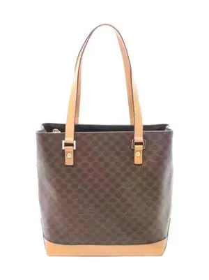 Celine 2010s Macadam Tote Bag - Brown