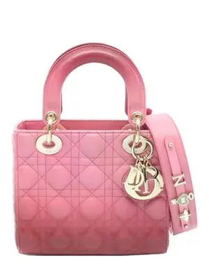 Dior 2010s Lady Leather Handbag - Pink