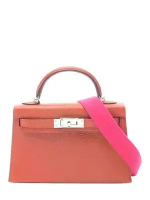 HERMÈS 2022 Mini Kelly Leather Tote Bag