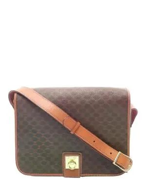 Celine 2000s Macadam Shoulder Bag - Brown
