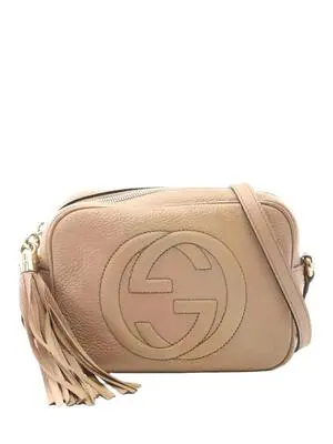 Gucci 2000s Interlocking-g Leather Crossbody Bag - Neutrals