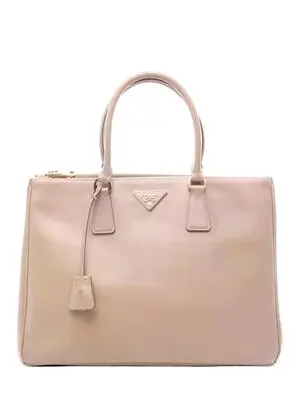 Prada 2000s Galleria Leather Tote Bag - Pink